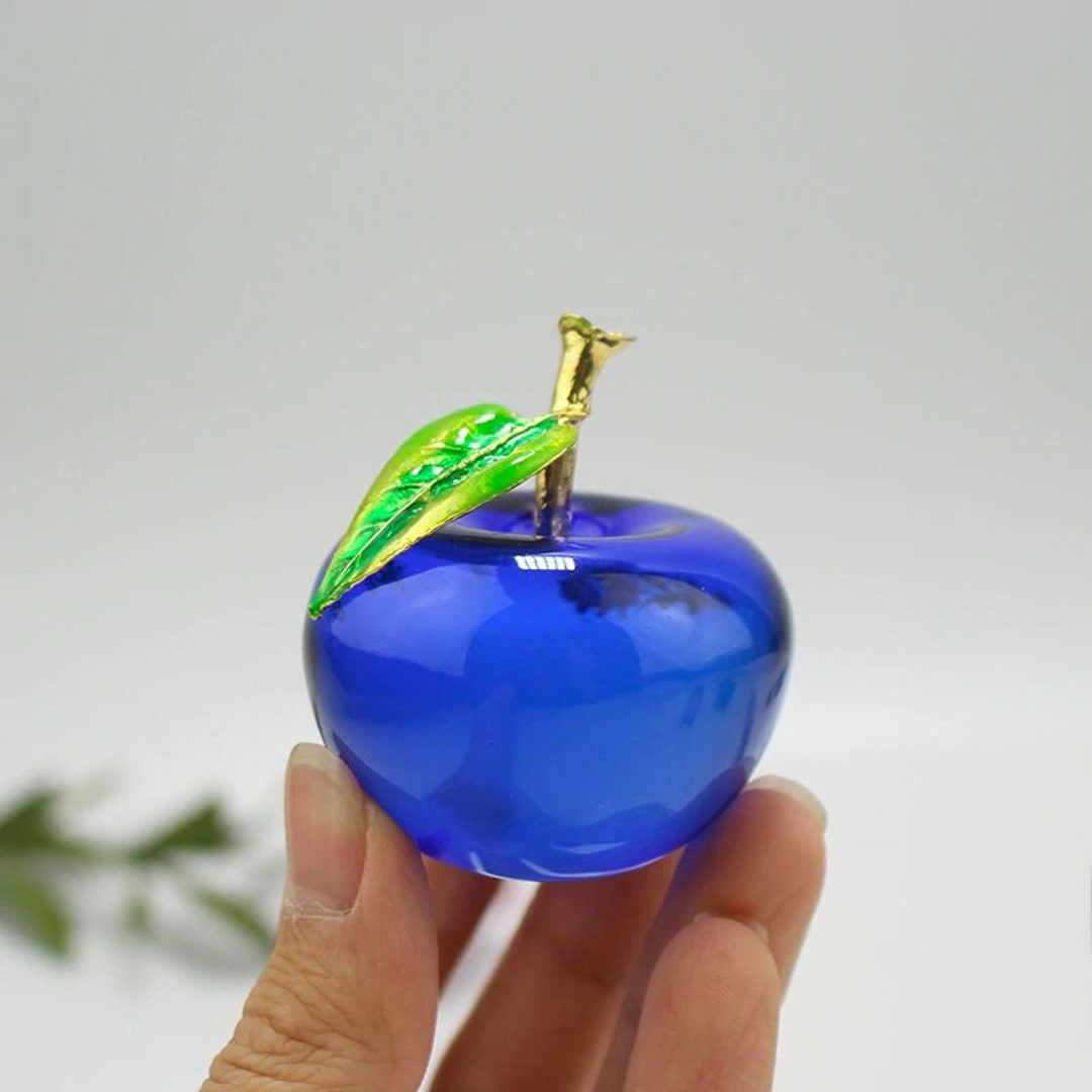 The Crystal Apple Figurine, Sculpture, Home Decor, Wall Art, Stationery ...