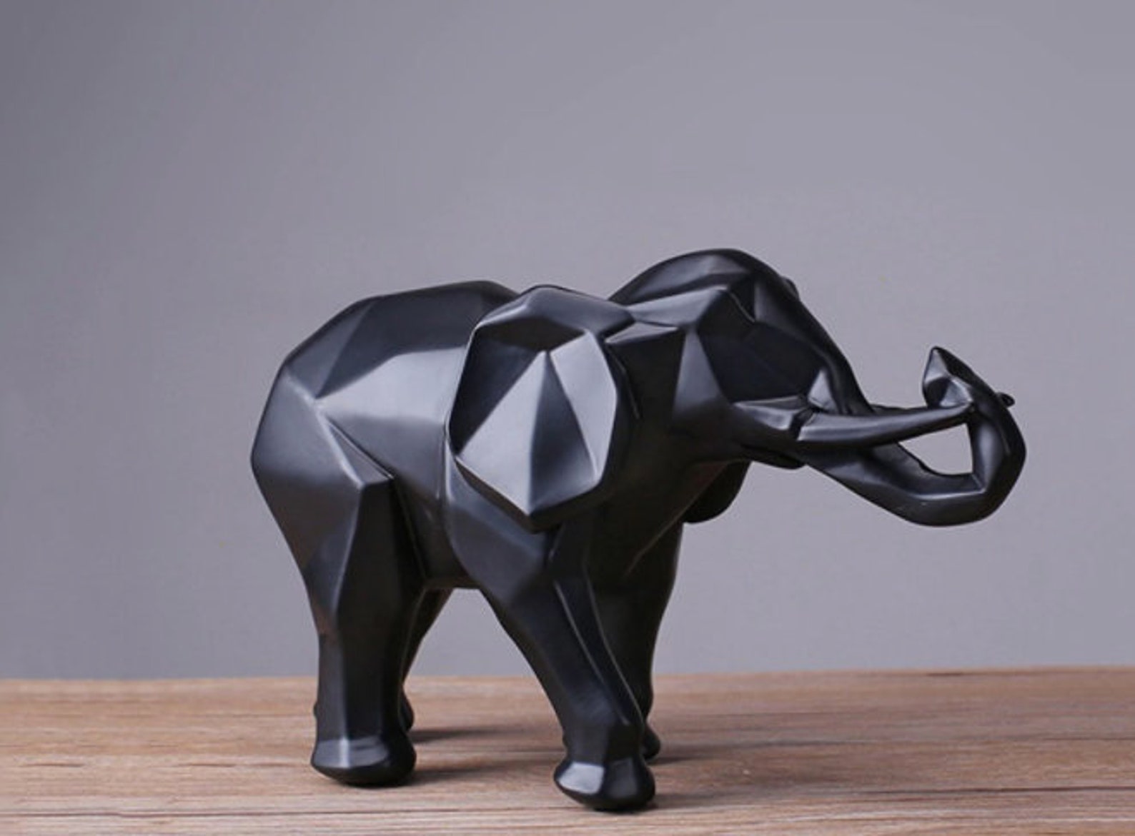 The Polygon Elephant Sculpture Figurine Home Decor Wall - Etsy