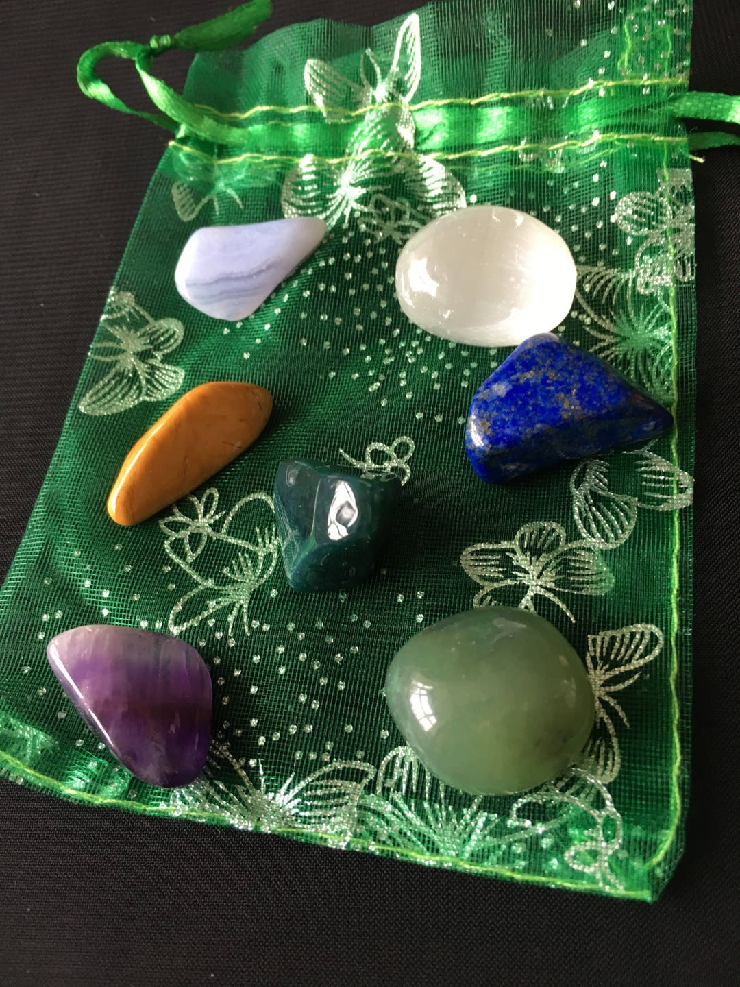 Skin Disorders Crystal Healing Set Containing 7 Invidually Chosen ...