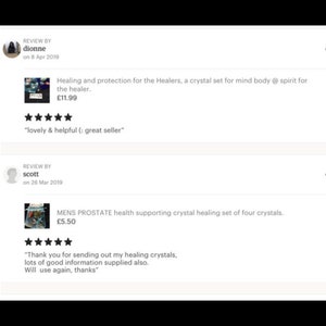 MENS PROSTATE Health Supporting Crystal Healing Set of 7 Crystals. - Etsy