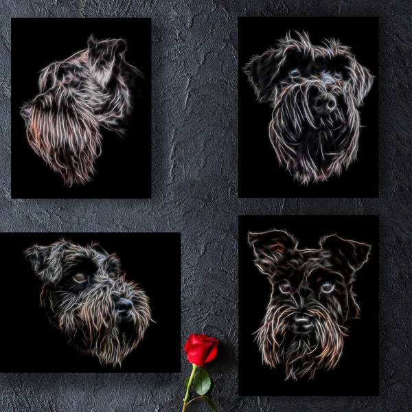 Schnauzer Art Print - Etsy