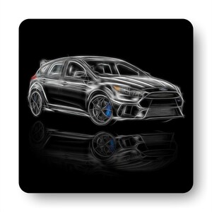 Ford Focus RS Coasters With Stunning Fractal Art Design. Various ...