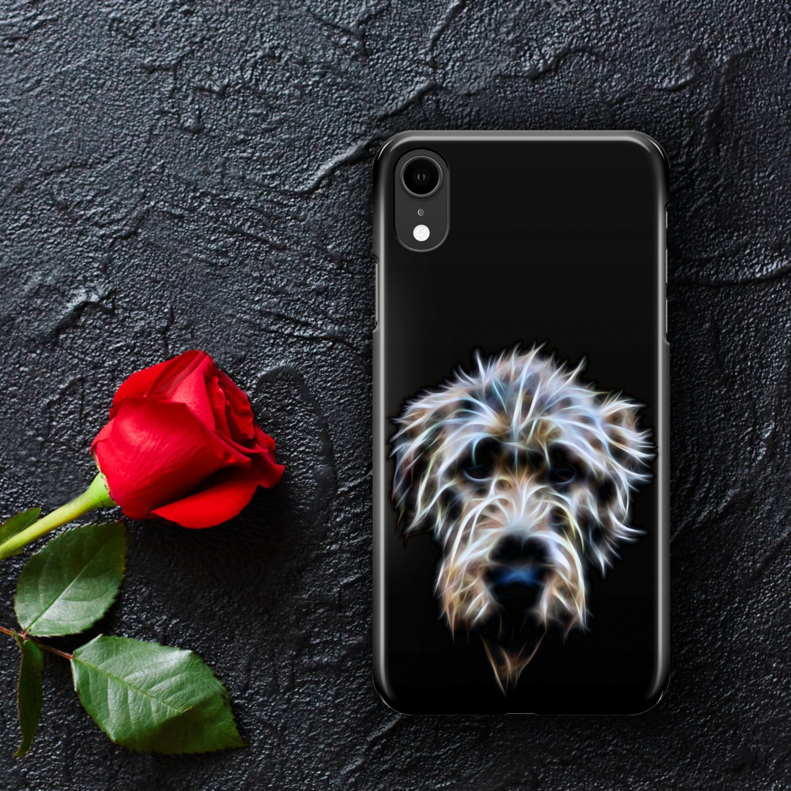 Irish Wolfhound Phone Case With Stunning Fractal Art Design. - Etsy