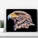 Harris Hawk Metal Wall Plaque With Stunning Fractal Art Design - Etsy UK