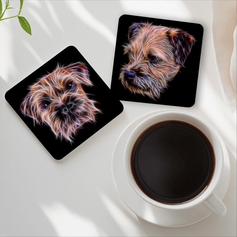 Artwork Border Terrier - Etsy UK
