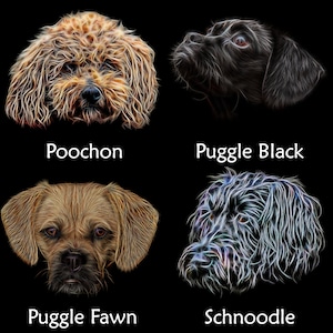 Cross Breed Dog Cushion With Insert. Various Breeds Including Cockapoo ...