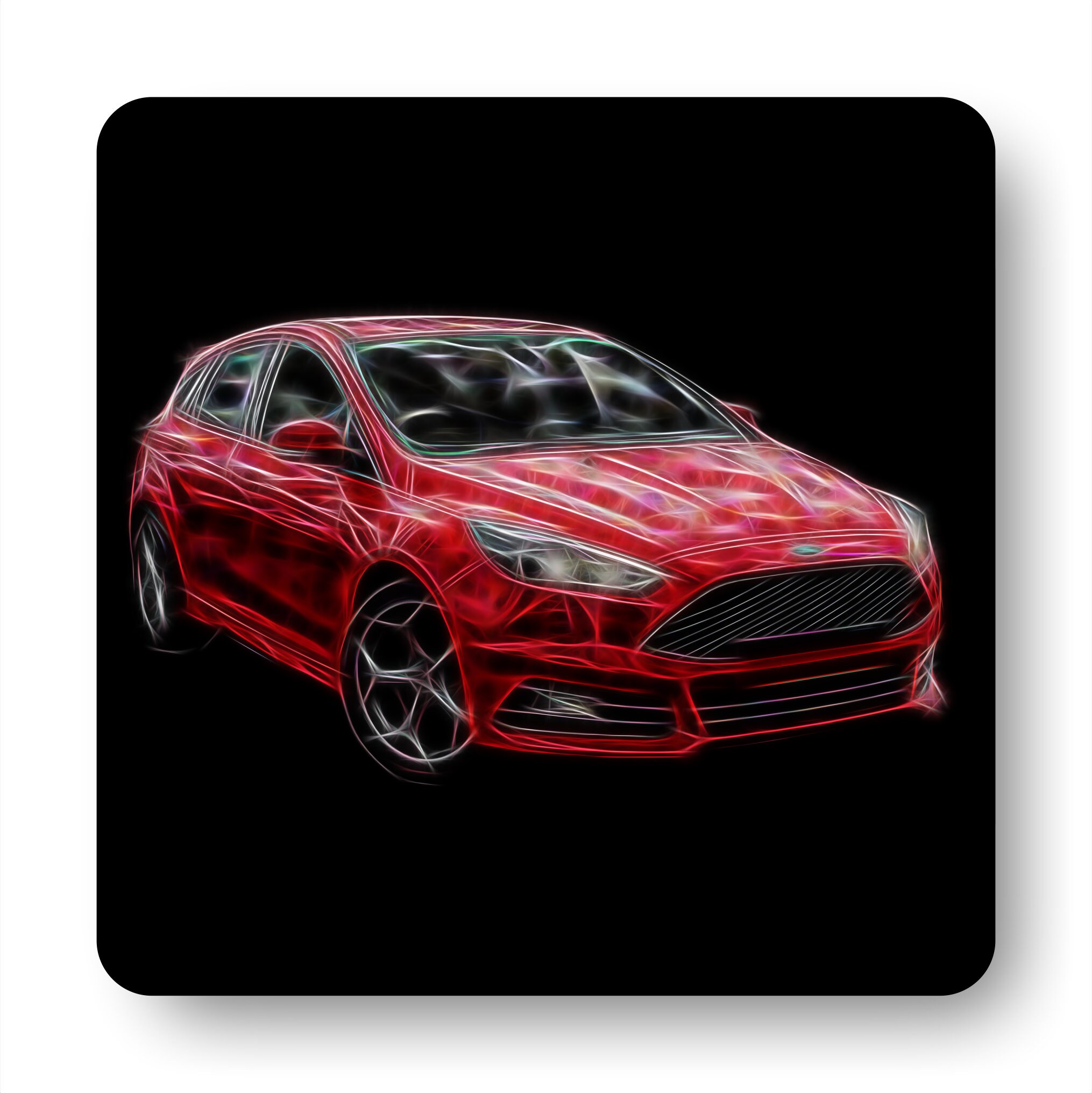 Ford Focus ST Coasters With Stunning Fractal Art Design. Various ...