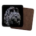 Black Cockapoo Coasters Set of 2 With Stunning Fractal Art - Etsy UK