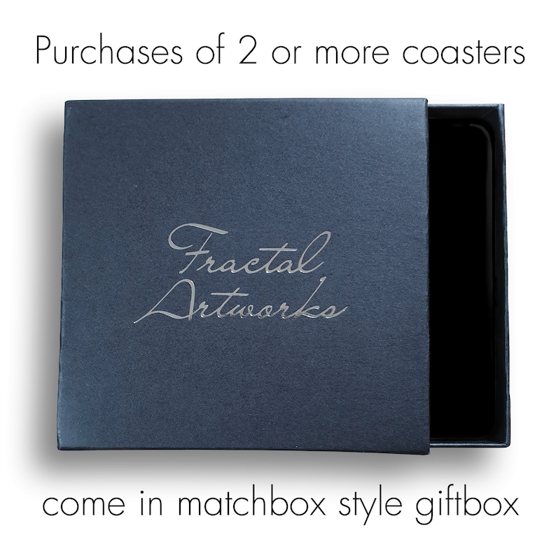 Ford Focus RS Coasters with Stunning Fractal Art Design. | Etsy