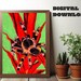 Original Art, Tarantula Hand Painted Mexican Flame Knee Taraula ...