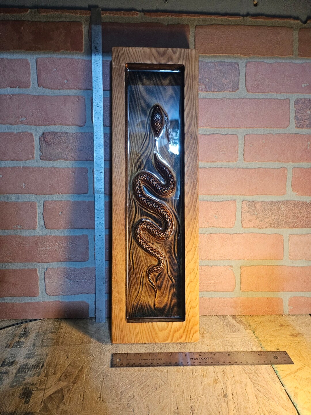 Swimming Snake With Green Flake - Etsy