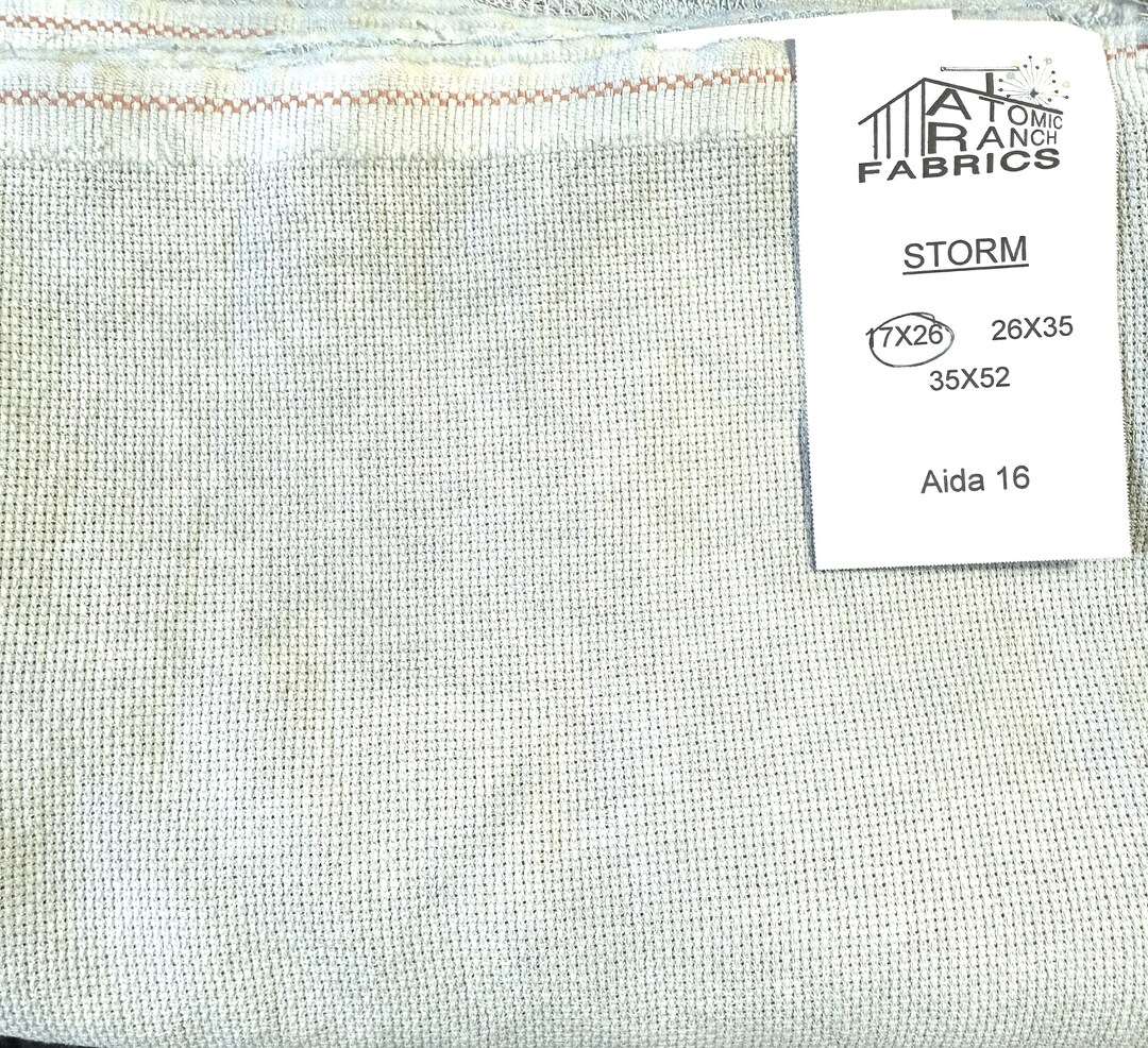 Storm 16 Count Aida by Atomic Ranch Fabrics - Etsy