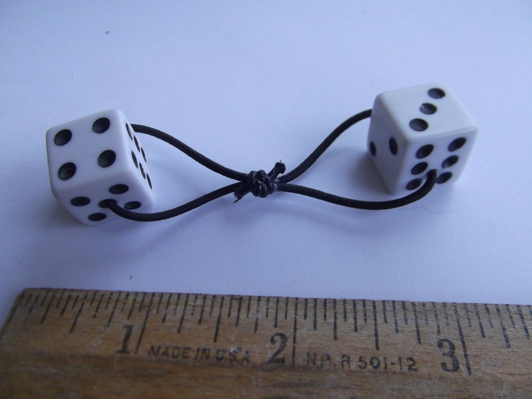White Dice Black Dots ONE Hair Tie Bobble 16mm - Etsy