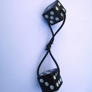 Black Dice White Dots ONE Hair Tie Bobble 16mm - Etsy