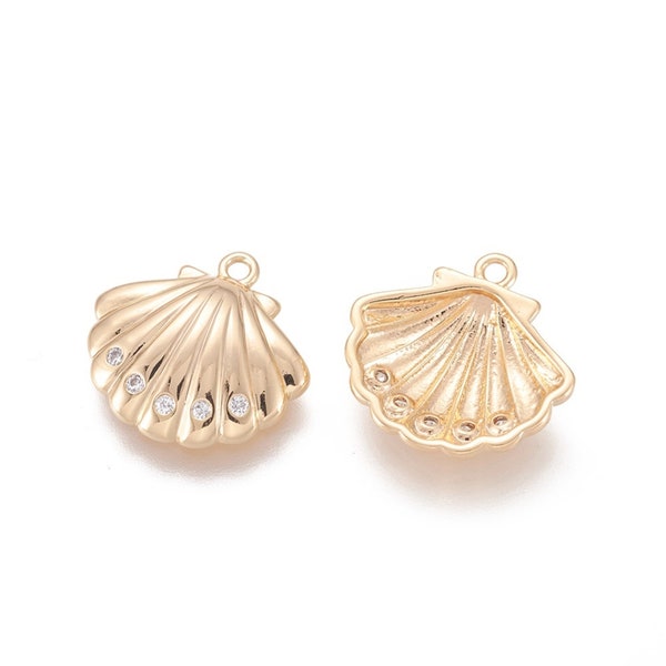 Clam Shell Charms - Etsy