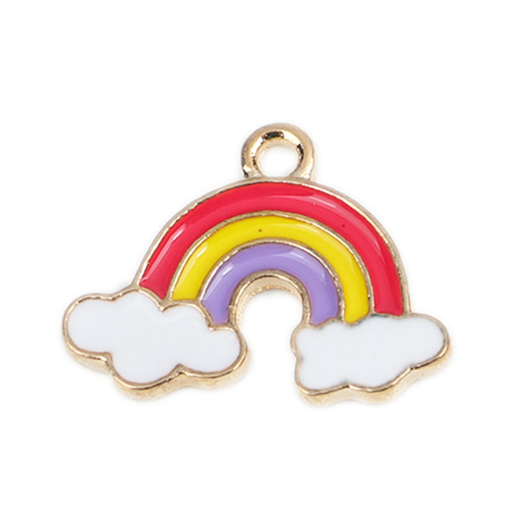 5 Pieces Rainbow Charm Colorful Charm - Etsy