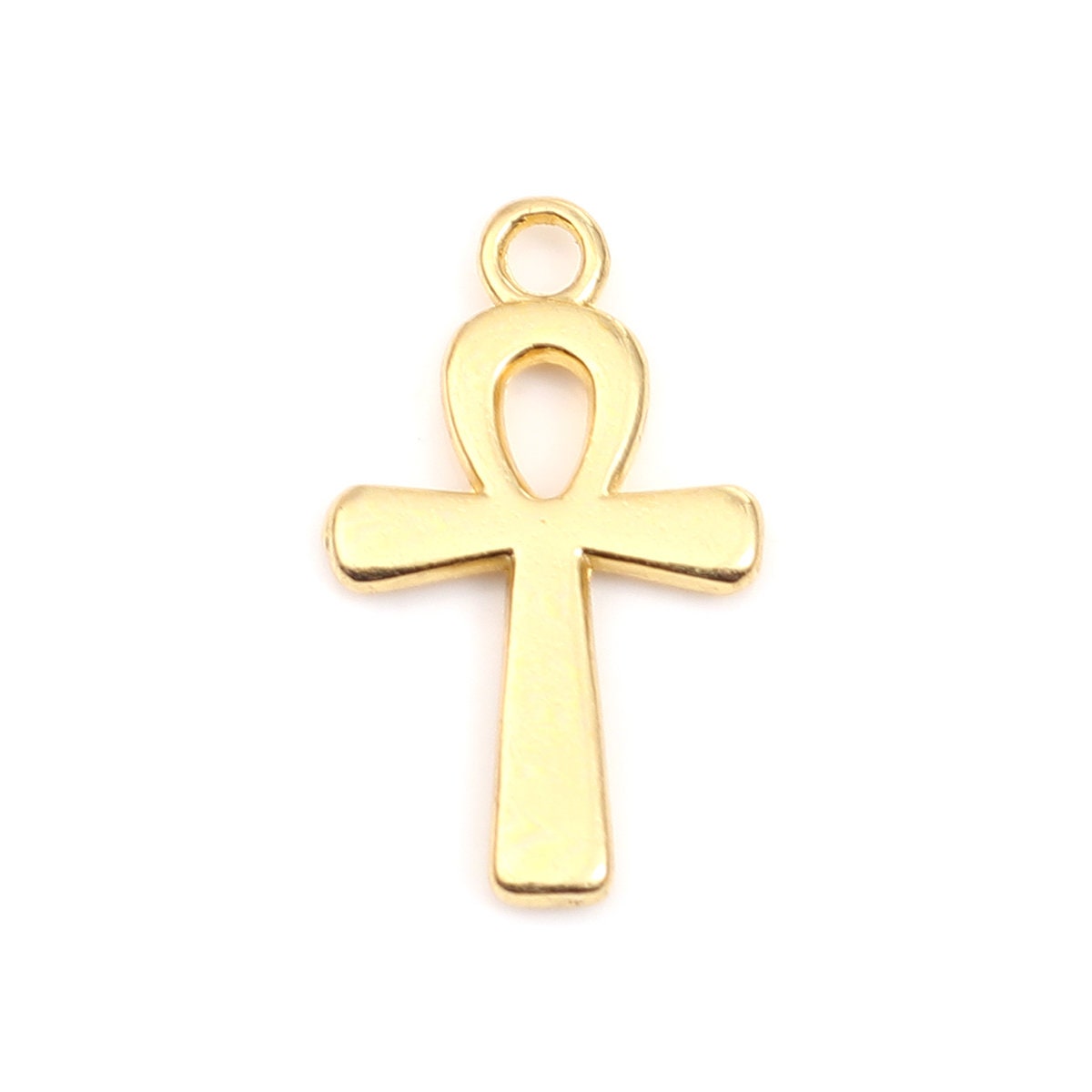 5 Gold Ankh Charm - Etsy