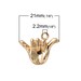 Shaka Hand Charm, Hand Sign Charm, Gold Hand Charm - Etsy
