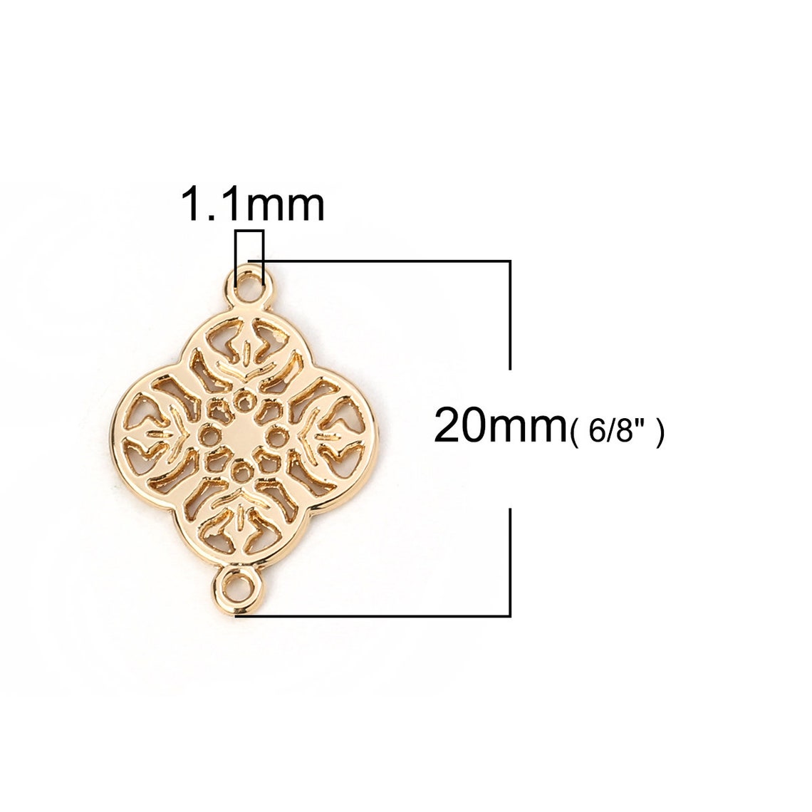 5 Pcs Gold Connector Flower Connector Gold Flower Charm - Etsy
