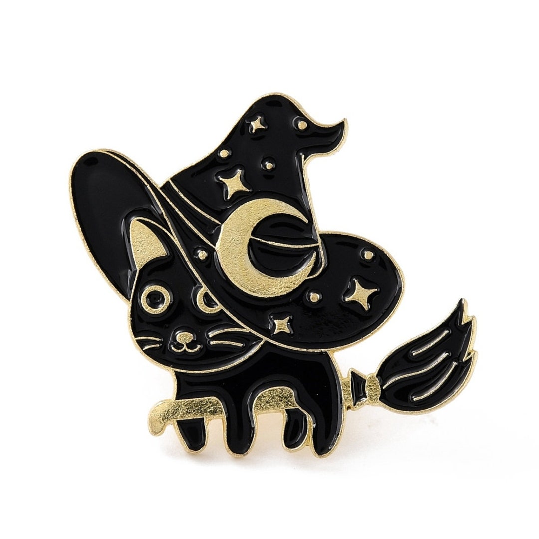 Enamel Pin for Clothes Cat Pin Fun Pins Halloween Inspired - Etsy