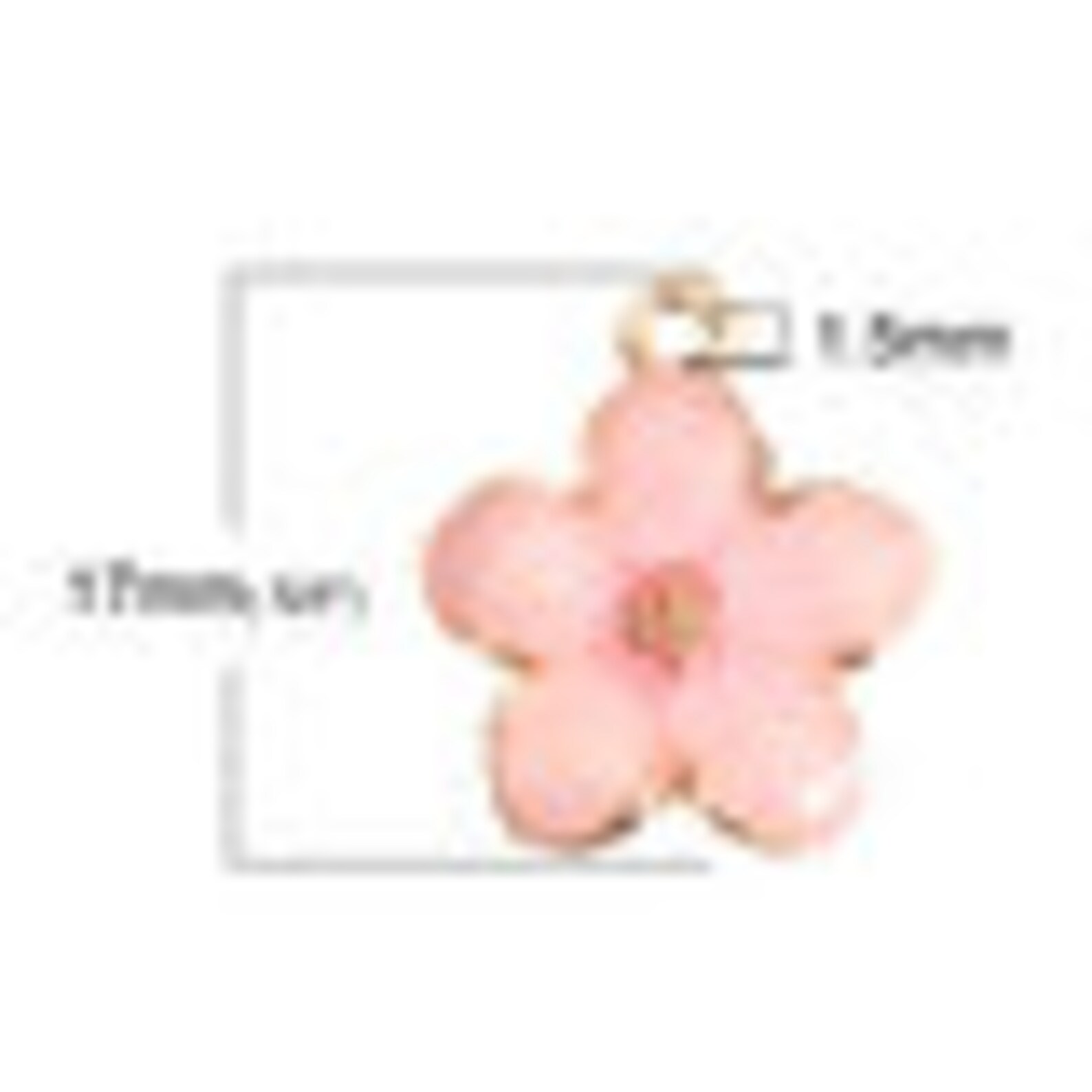 5 Pcs Pink Flower Charm Gold Plated Pink Charm Gold Plated - Etsy