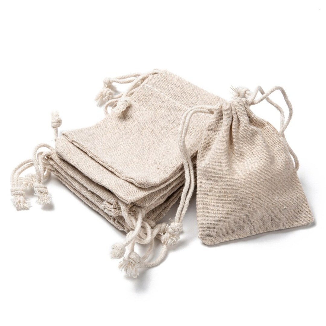 3 Pcs Bags Cotton Packing Pouches Drawstring Bags, Wheat, 9x8cm - Etsy