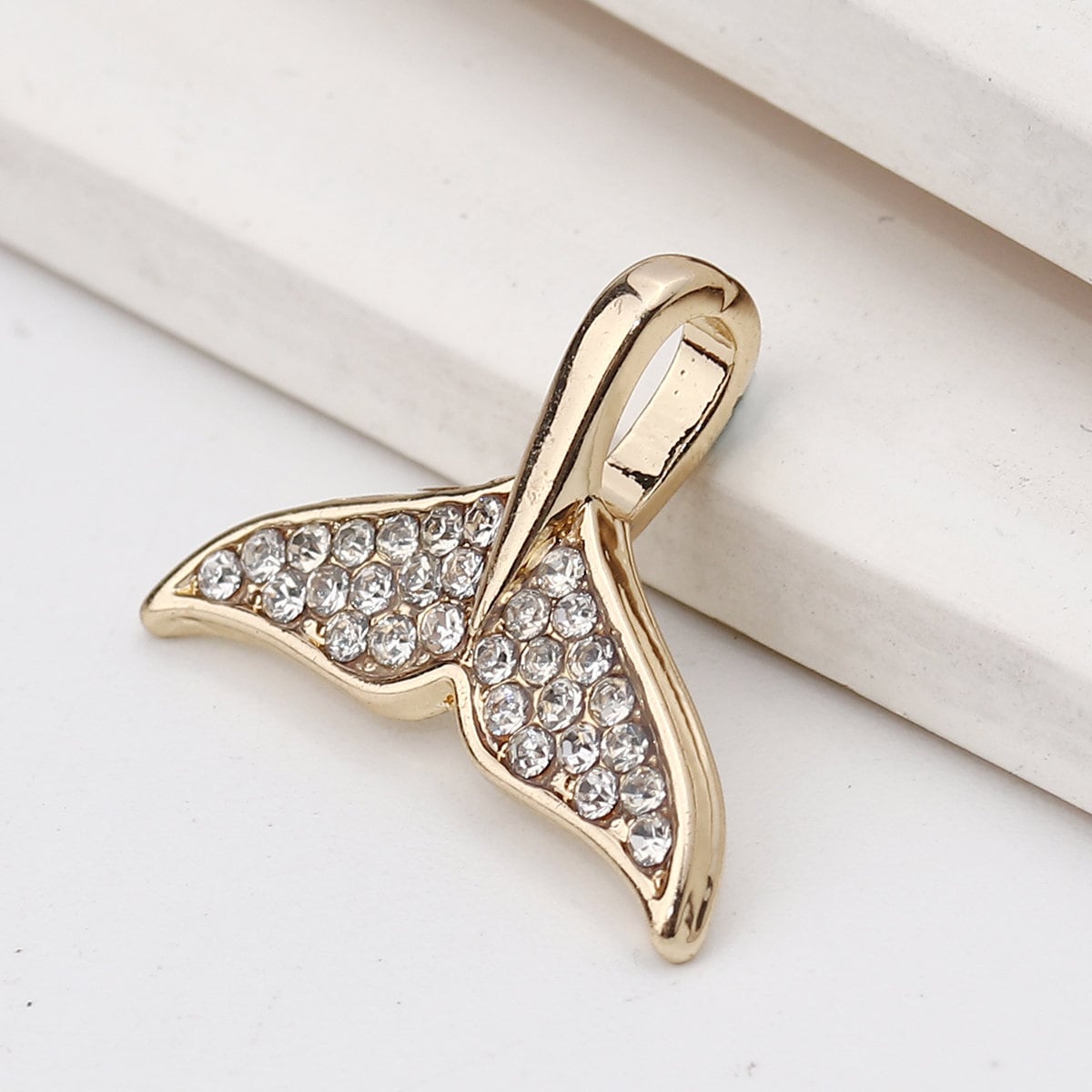 Gold Mermaid Tail Mermaid Charm Mermaid Tail Rhinestone - Etsy