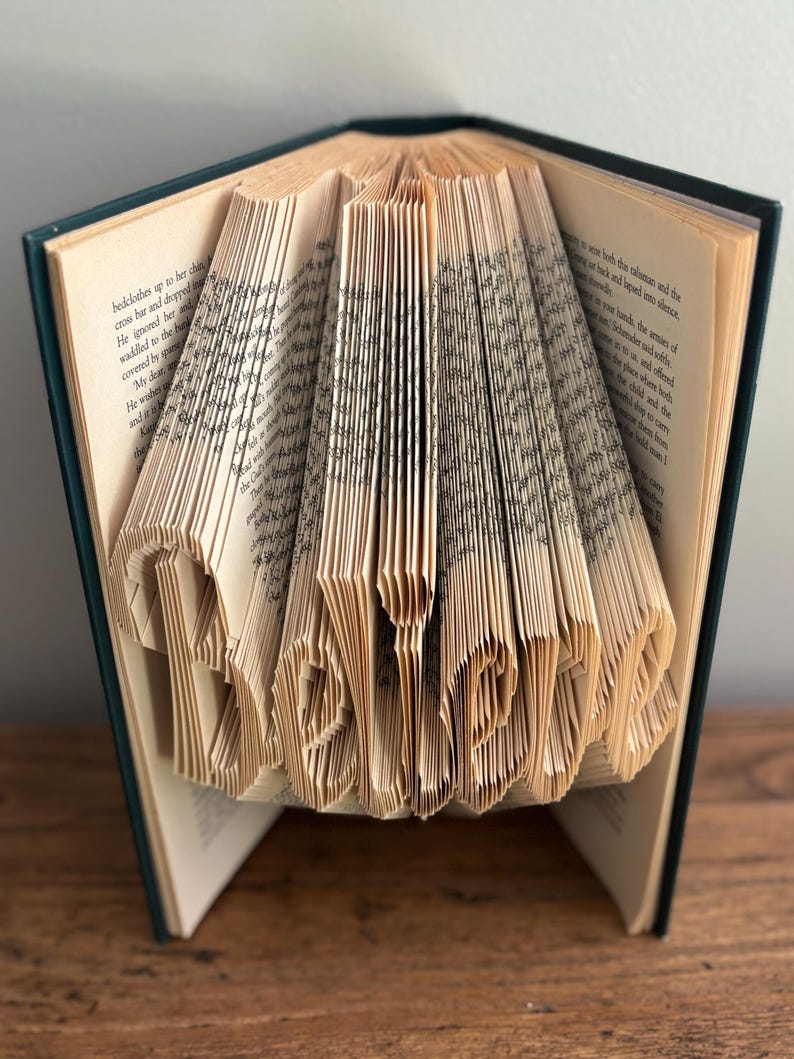 Believe Folded Book Art • Inspirational Gift • Motivational Decor ...