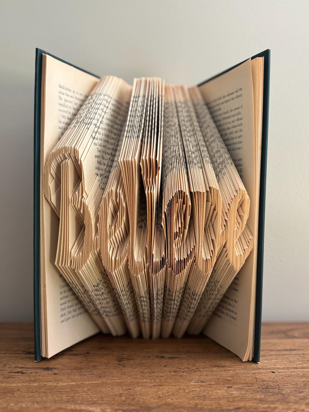 Believe Folded Book Art • Inspirational Gift • Motivational Decor ...