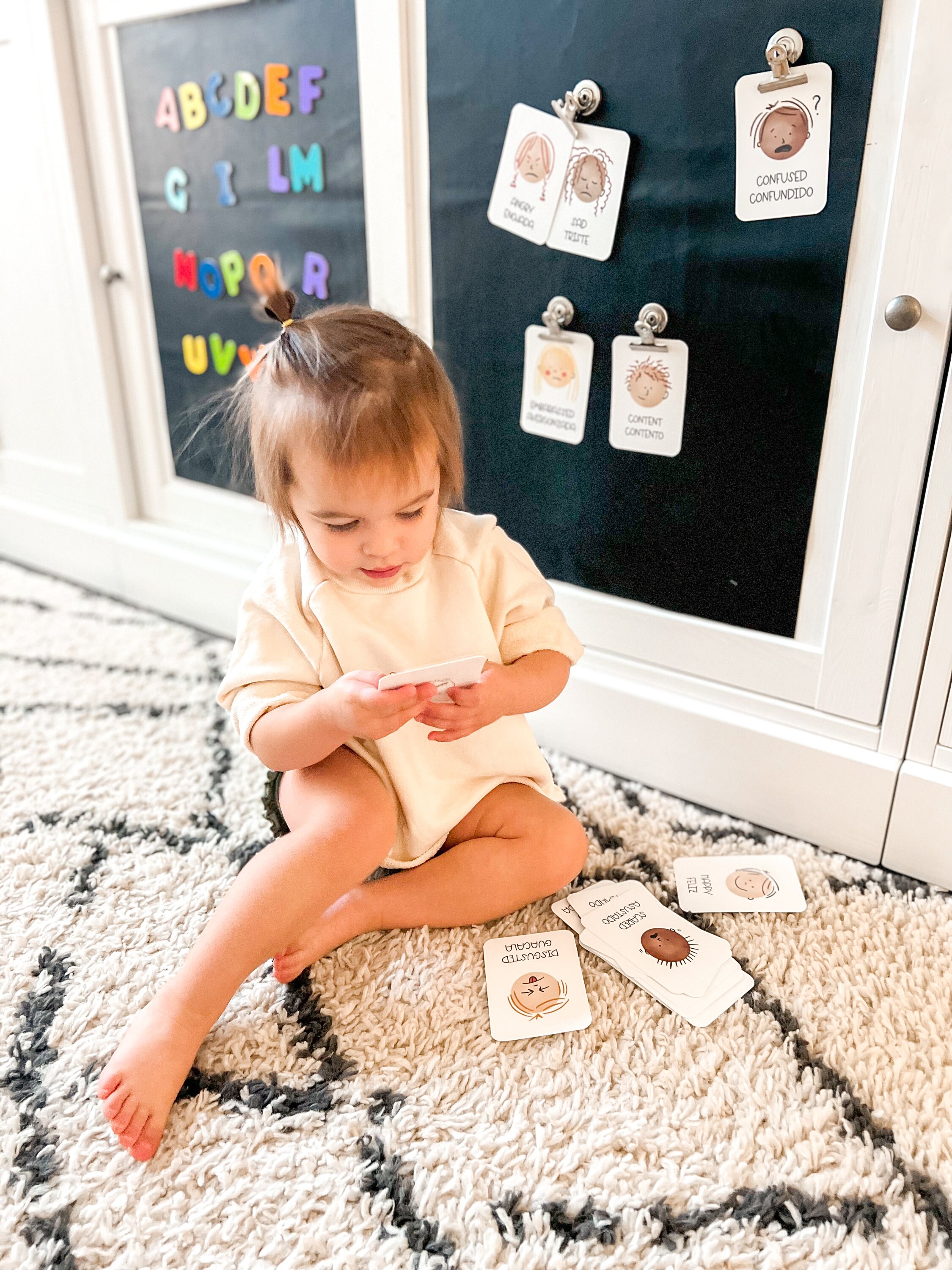 Feelings Flashcards - Bilingual - Etsy