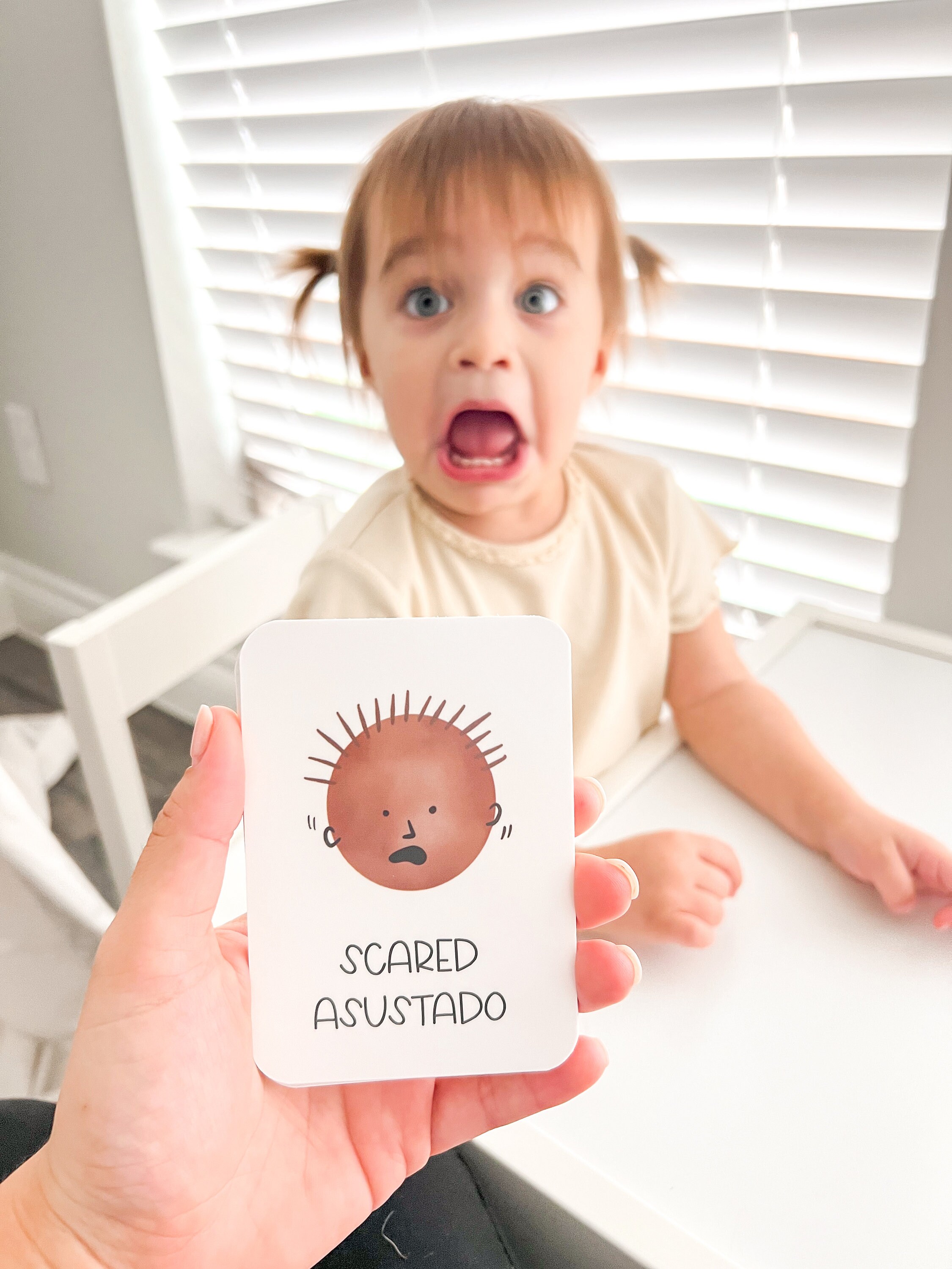 Feelings Flashcards - Bilingual - Etsy