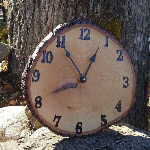 Rustic Live Edge Clock | Etsy