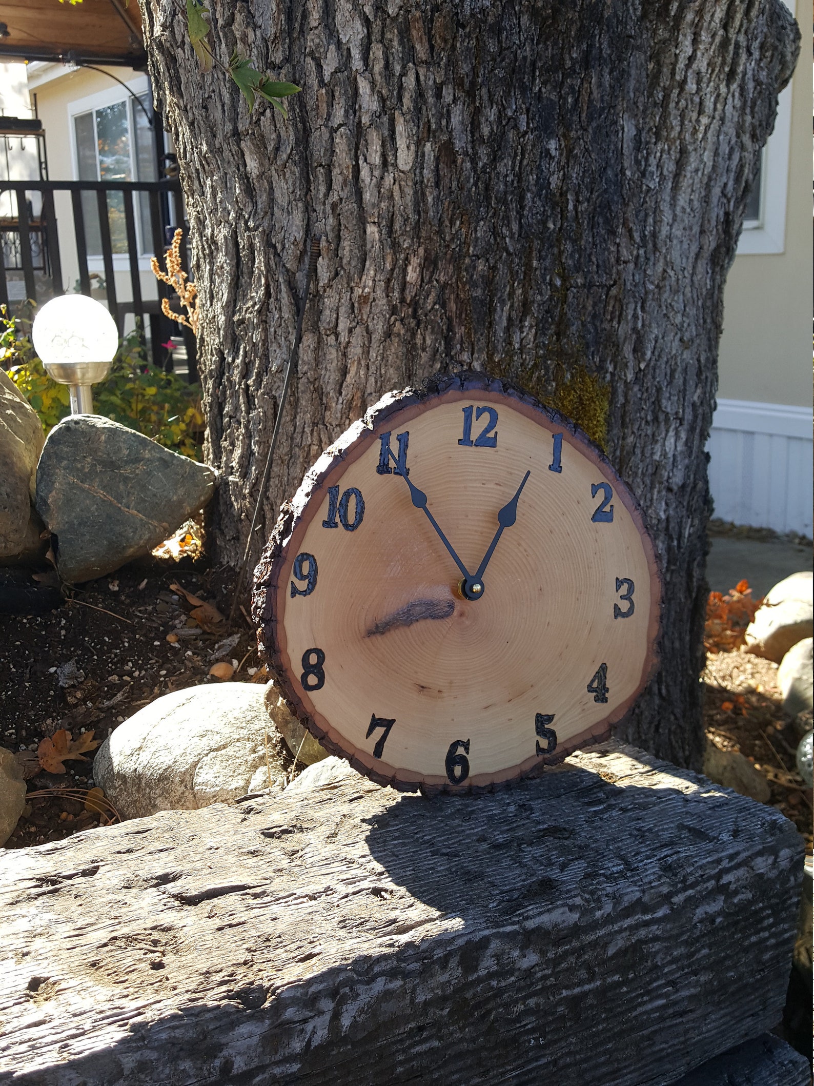 Rustic Live Edge Clock - Etsy