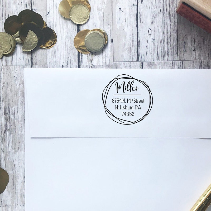 Custom Address Stamp - Etsy