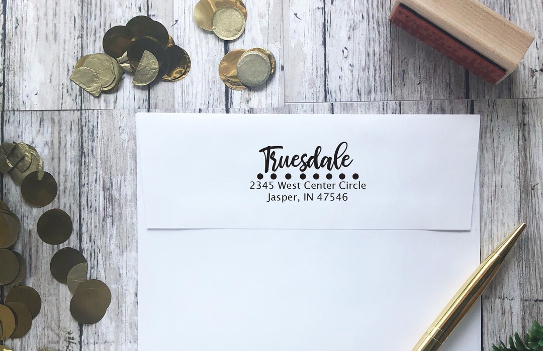 Self-inking Stamp - Custom Return Stamp - Personalized Address Stamp ...