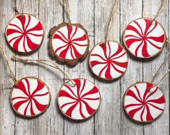 Peppermint Ornament | Etsy