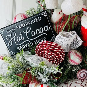 Hot Cocoa Decor, Winter Wreath, Holiday Decor, Hot Chocolate Wreath ...