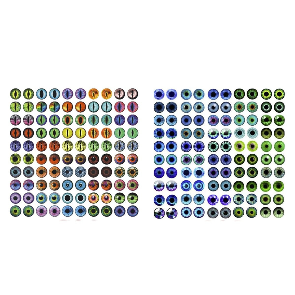 100pcs Round Pupil Glass Eyes 6mm 8mm 10mm 12mm Cats Eye - Etsy