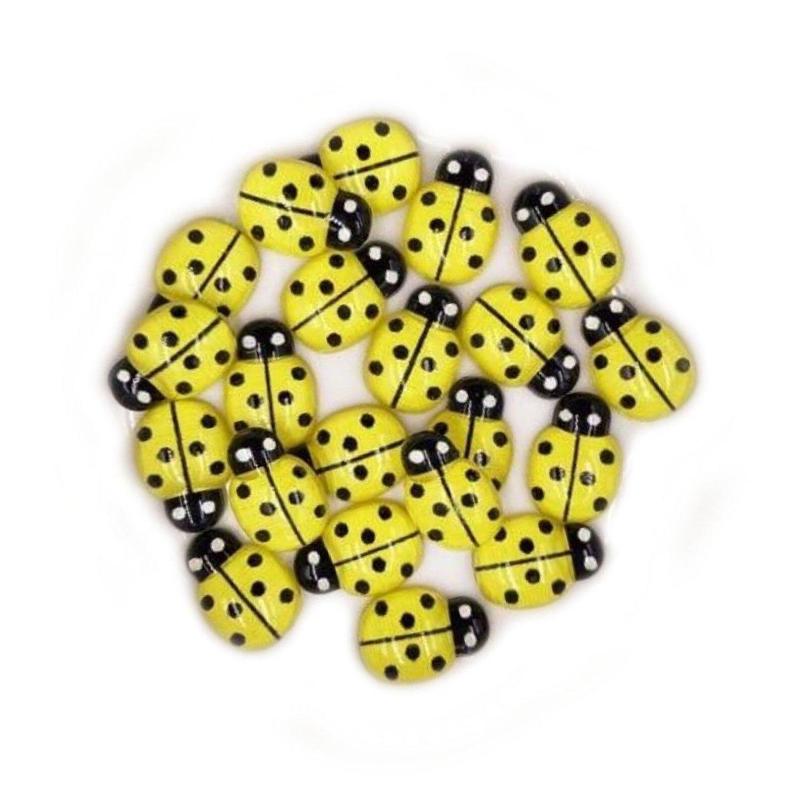 50pcs Ladybug Resin Flat Back Mini DIY Scrapbooking Crafts Home ...