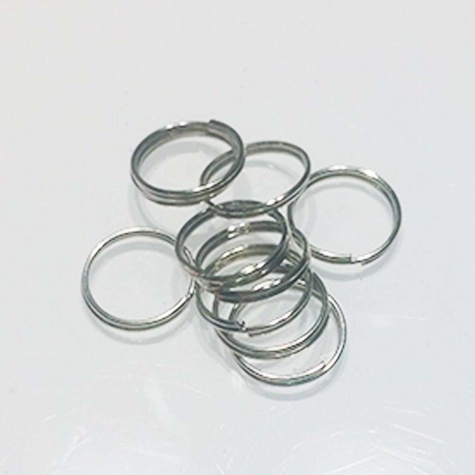 20x Split Key Rings Jump Rings 4mm 5mm 6mm 8mm 10mm 12mm Bronze Copper ...