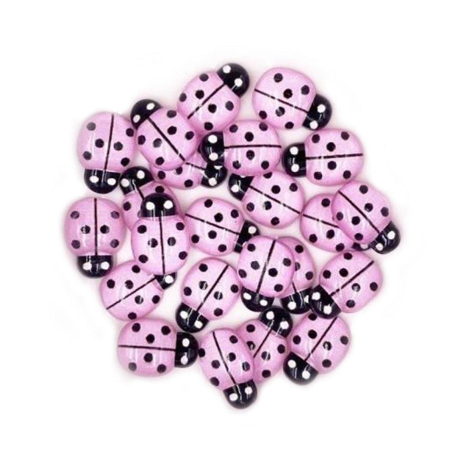 50pcs Ladybug Resin Flat Back Mini DIY Scrapbooking Crafts Home ...