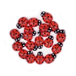 50pcs Ladybug Resin Flat Back Mini DIY Scrapbooking Crafts Home ...