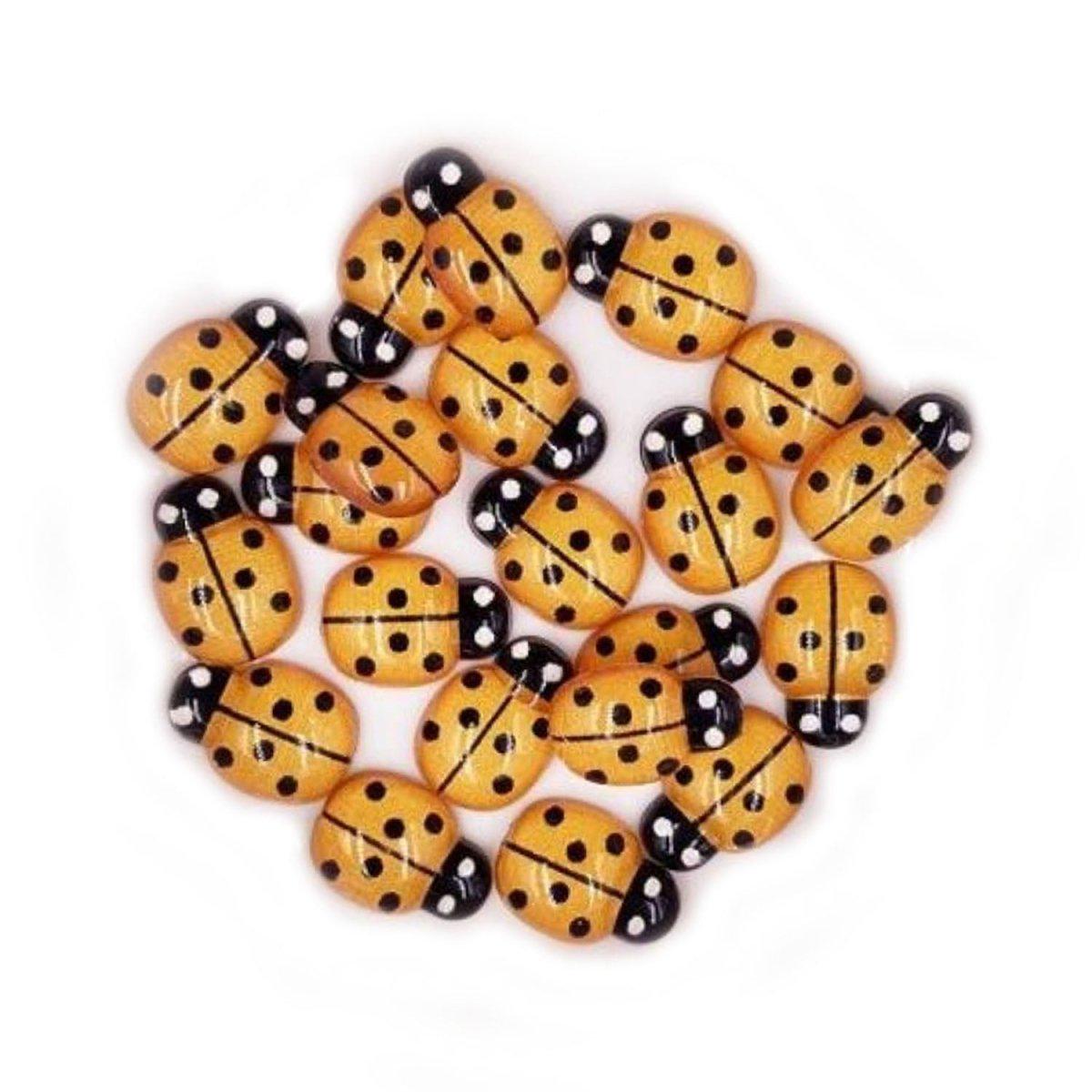 50pcs Ladybug Resin Flat Back Mini DIY Scrapbooking Crafts Home ...