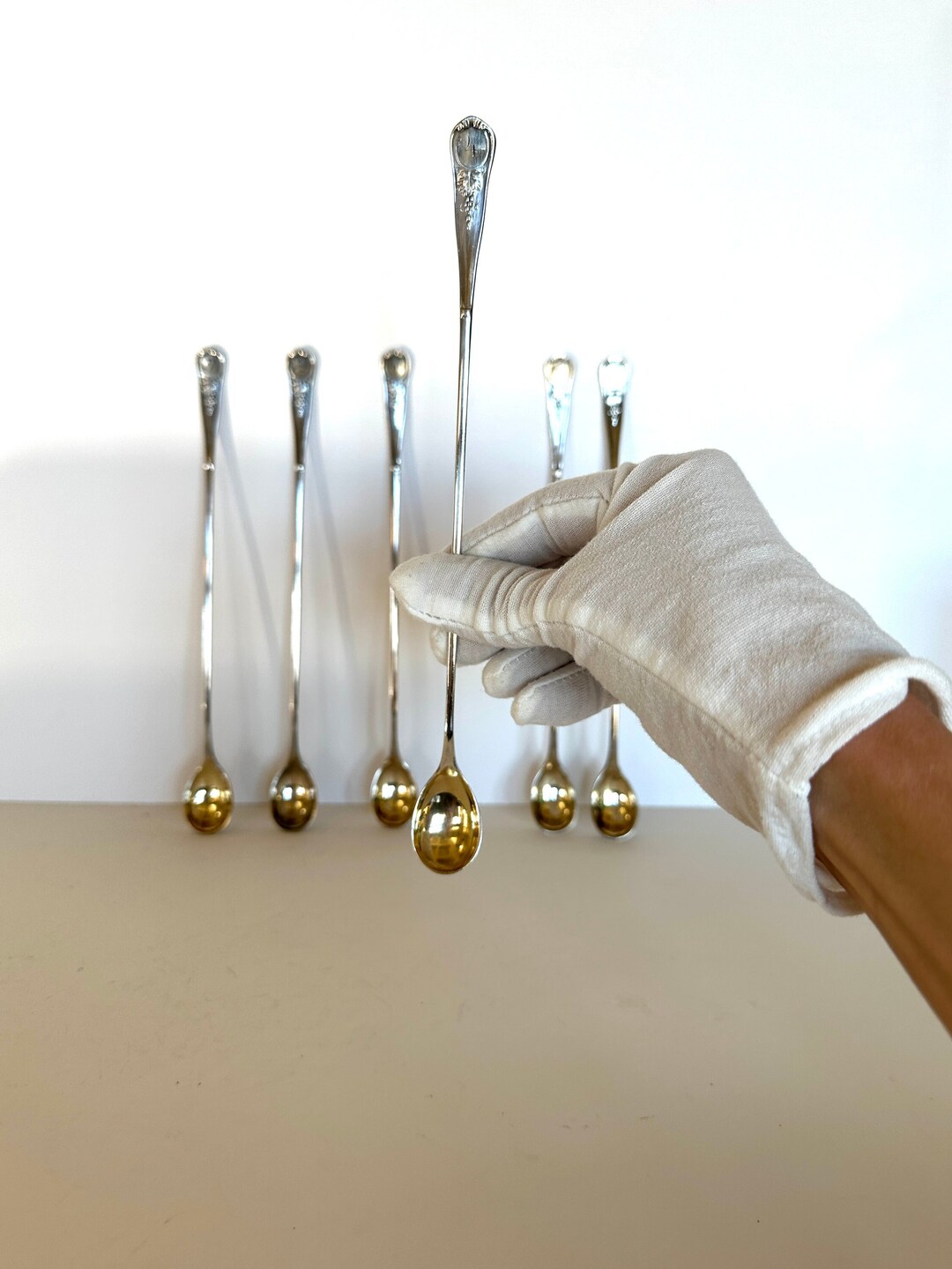 1940s Art Deco Numbered Cocktail Spoons (1-6), Art Deco Bar Spoons ...