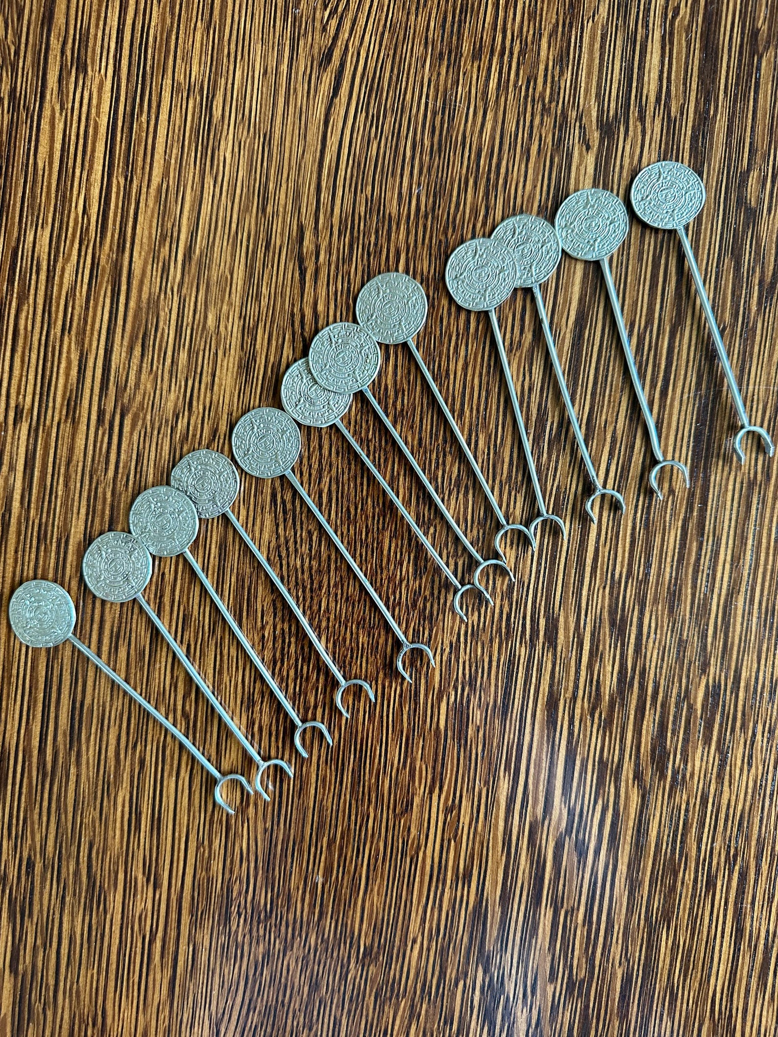 Silver Aztec Cocktail Picks Forks (set of 12) - Etsy