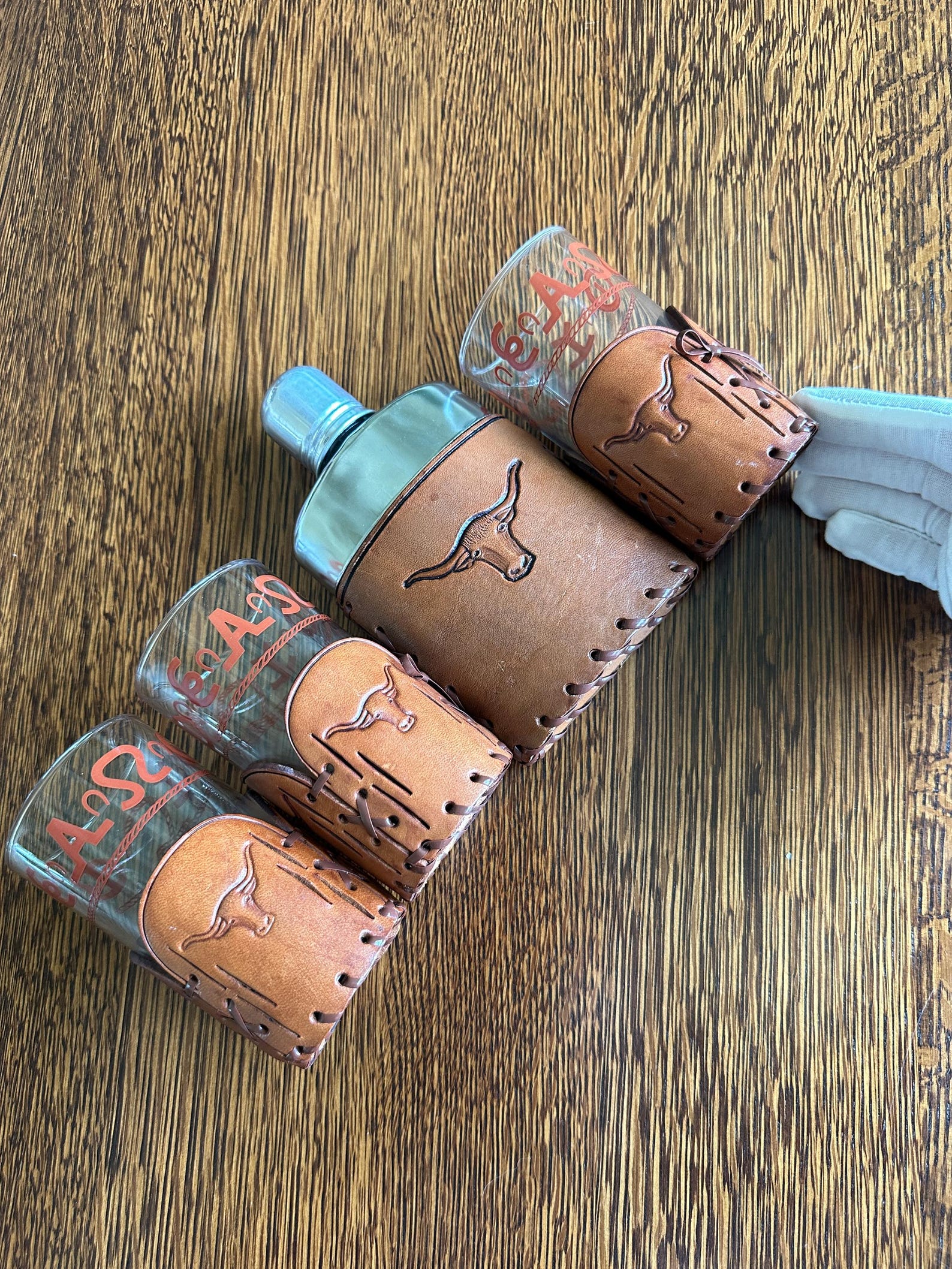 Libbey Bamco Flask & Glasses Set - Etsy