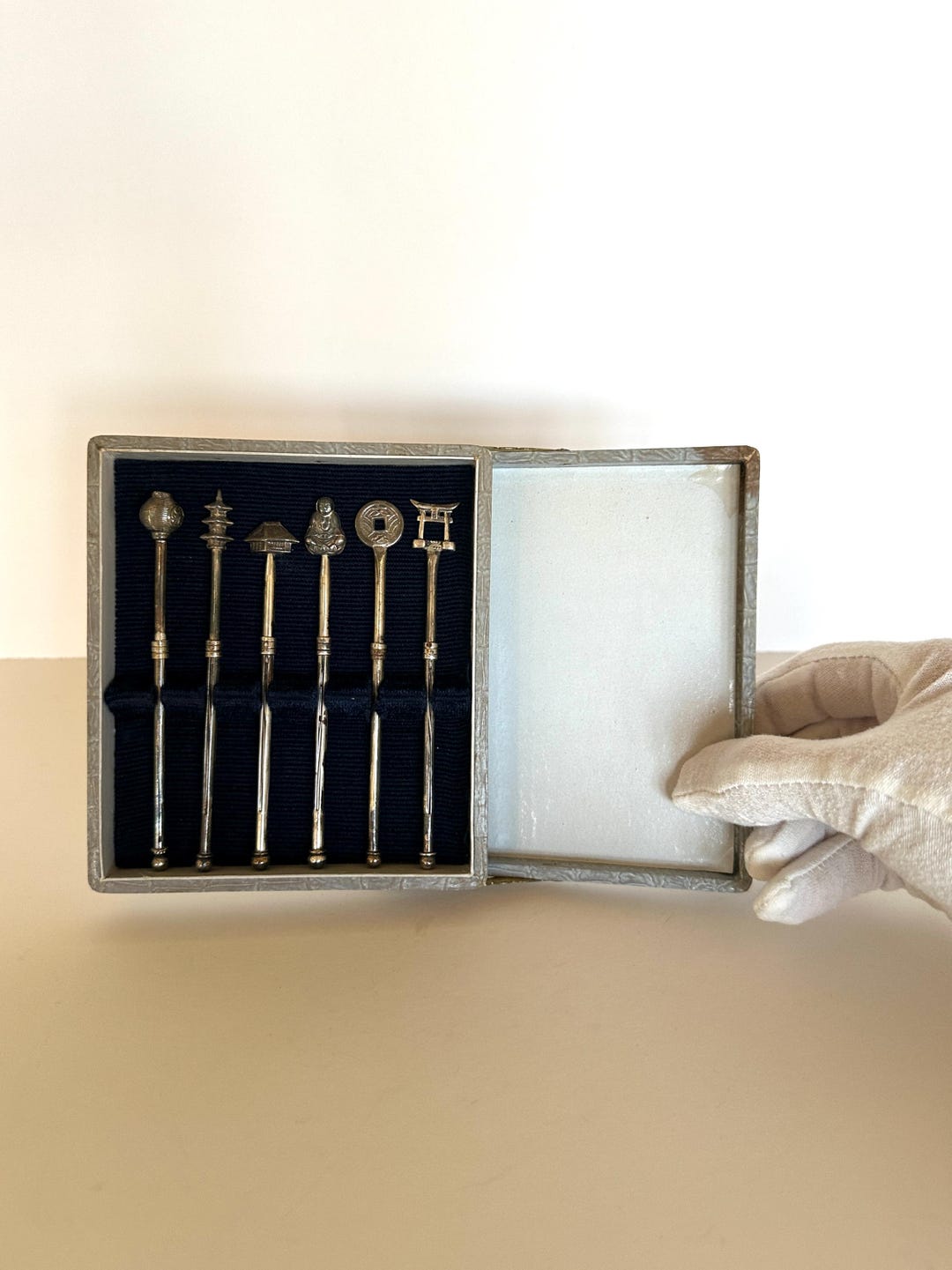 Sterling Silver Retractable Swizzle Sticks Set (in Original Box) - Etsy