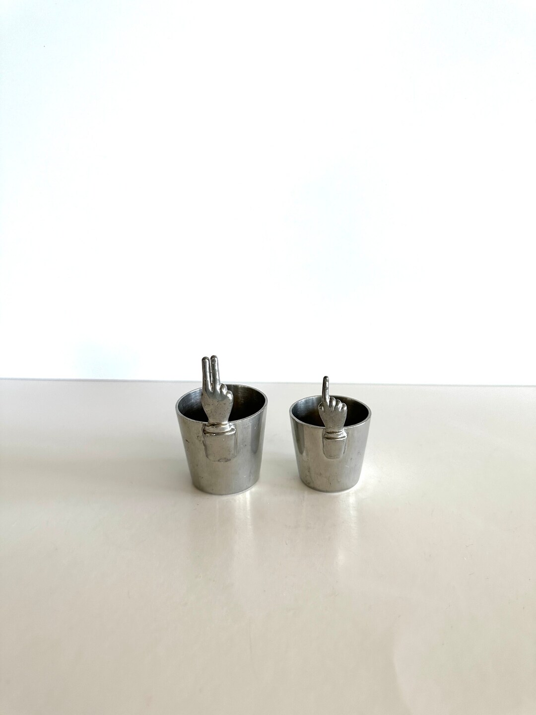 Vintage One-finger & Two-fingers Jigger Set by James Dixon - Etsy