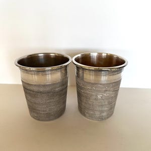 Pair of Thimble Cocktail Cups, Large Thimble Mint Julep Cups early Mid ...