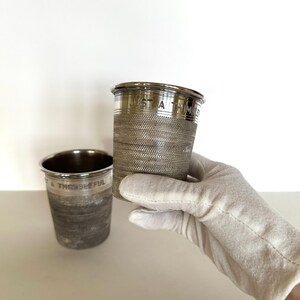 Pair of Thimble Cocktail Cups, Large Thimble Mint Julep Cups early Mid ...